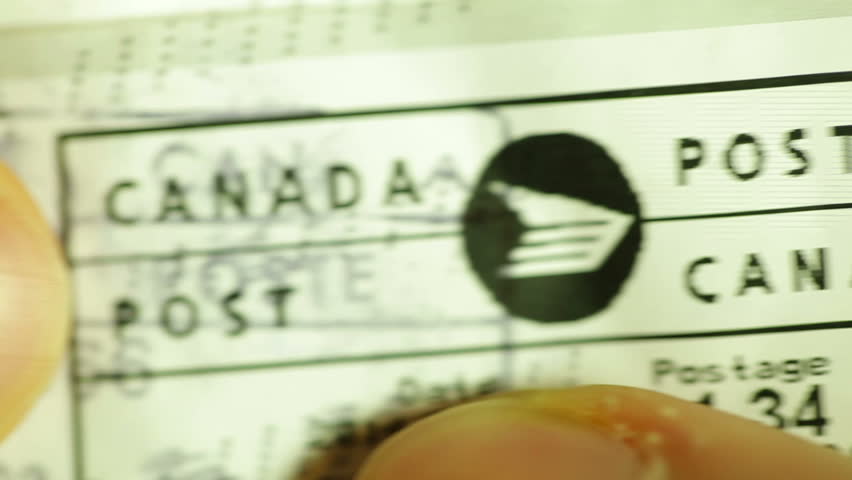 Canadian Post Stamp Stock Footage Video (100% Royalty-free) 5817218 ...