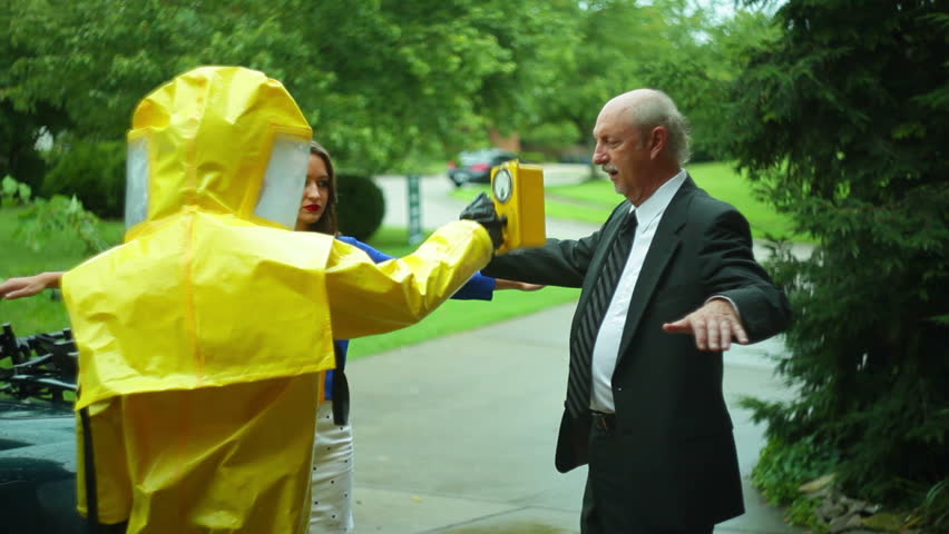 Checking People for Radiation Exposure Stock Footage Video (100% ...