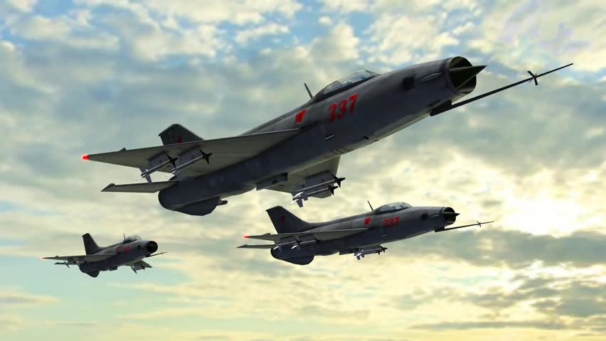 Mig 19 Fighter Jet Fly Stock Footage Video (100% Royalty-free) 5969528 ...