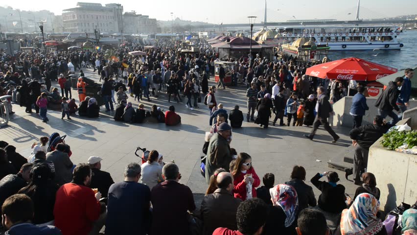 Istanbul - March 22: Walking Stock Footage Video (100% Royalty-free ...