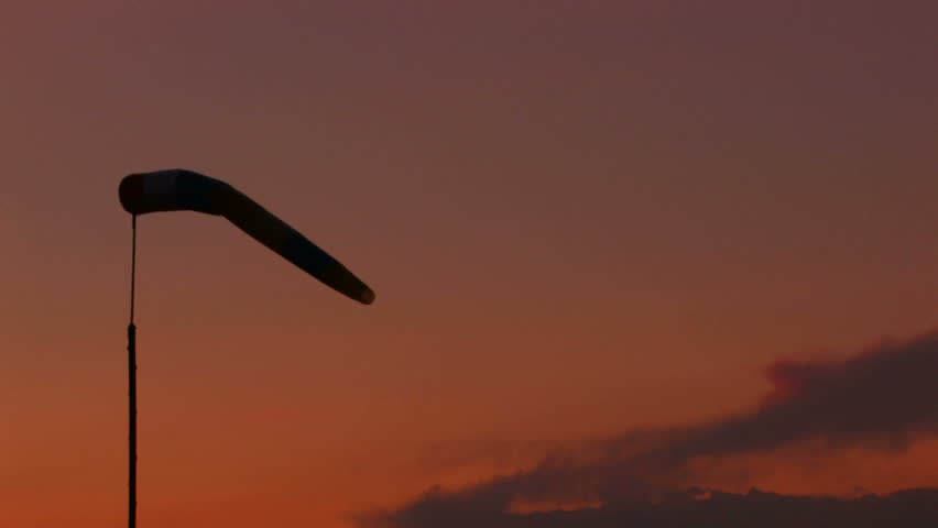 Hd Windsock Moving from Wind Stock Footage Video (100% Royalty-free ...