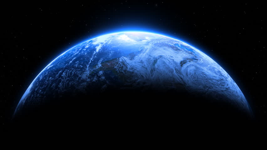 Planet Earth Realistic Full Frame Loop - Maps Courtesy Of NASA Stock ...