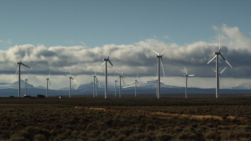 Oil Pump And Windmill Energy Animation Stock Footage. An Animation Of ...