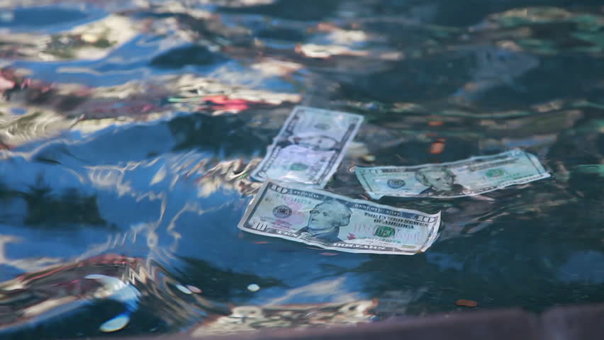 Some Paper Money Floating in Stock Footage Video (100% Royalty-free ...