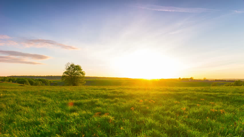 Stock video of summer landscape with a sunset, 4k | 6245048 | Shutterstock