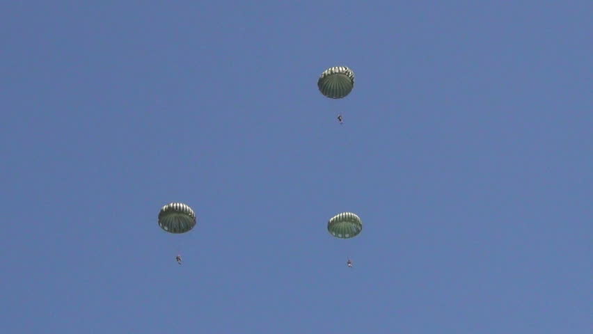 World War Ii Era Parachutes Stock Footage Video (100% Royalty-free ...