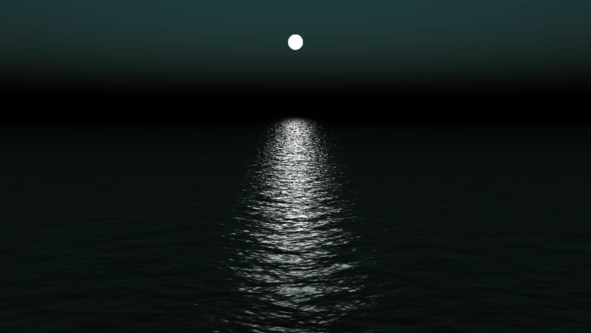 Moon Light Reflect On Ocean. 스톡 동영상 비디오(100% 로열티프리) 6438248 | Shutterstock