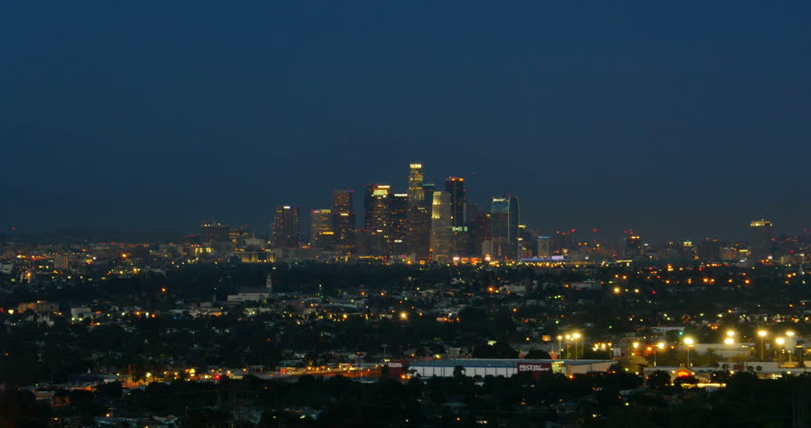 Glendale Skyline At Light Stock Footage Video 12029525 | Shutterstock