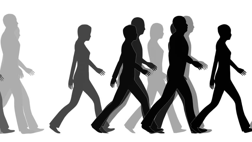 Animated Pictogram Man. Set Of 6 Looped Successive Movements: Fast And ...