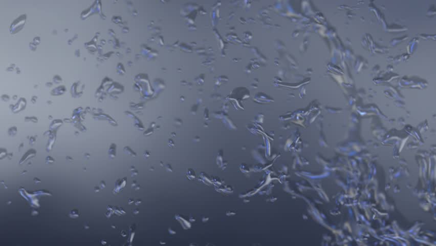 Water Droplets Slow Motion Animated Stock Footage Video (100% Royalty ...