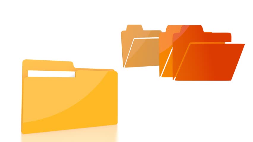 3d Animation of File Folder Stock Footage Video (100% Royalty-free ...