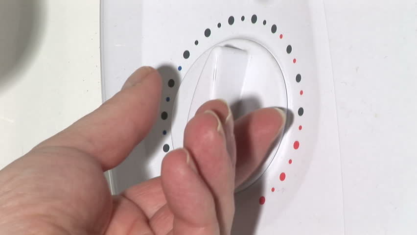 Hand Turning Dial for Hot Stock Footage Video (100% Royalty-free ...