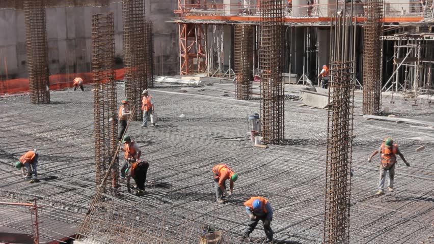 Santiago, Chile - Construction Site Stock Footage Video (100% Royalty ...