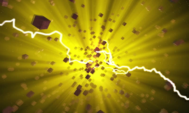 Cubes and Lightning Loop Stock Footage Video (100% Royalty-free) 703738 ...