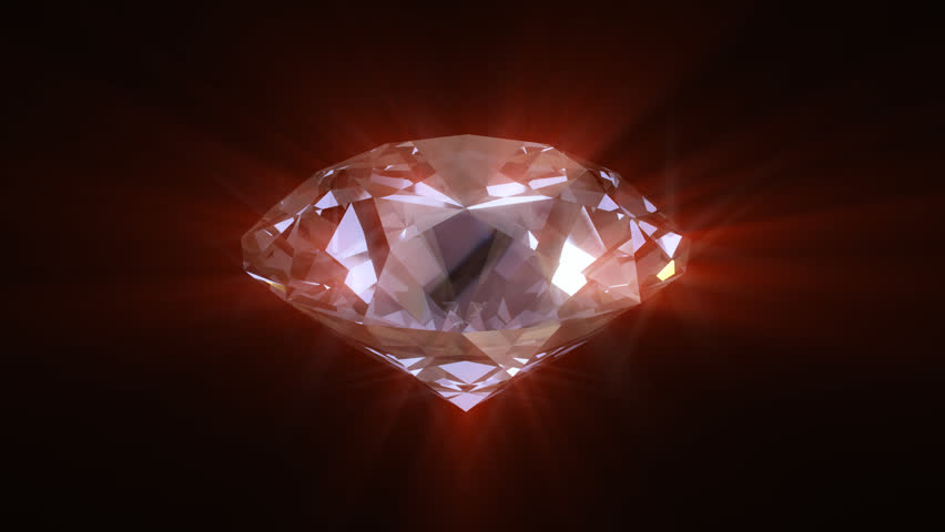 Spinning Red Shining Diamond - Stock Footage Video (100% Royalty-free ...