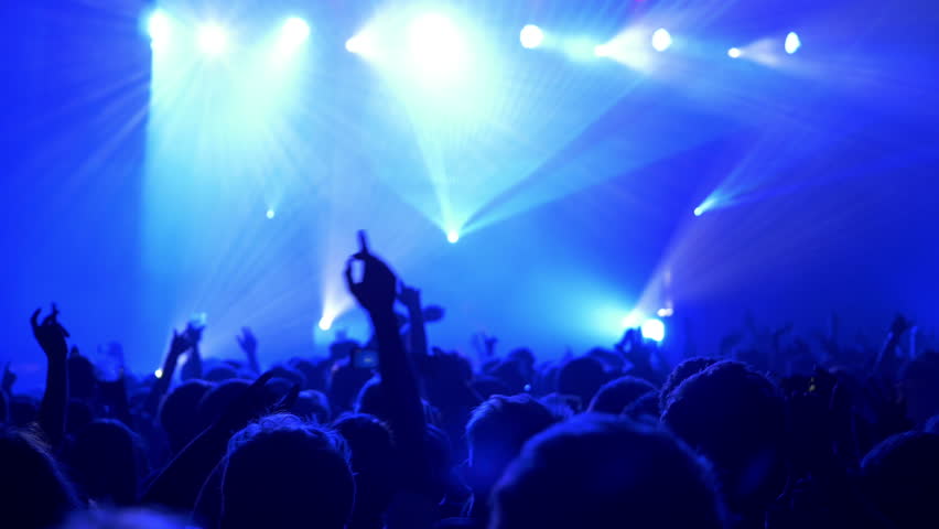 4k Concert Crowd at Live Stock Footage Video (100% Royalty-free ...