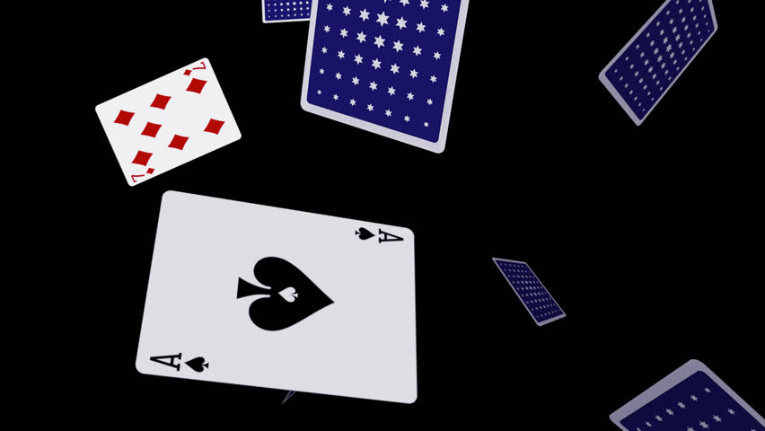 Playing Cards - Flying 2 - Loop - Alpha Channel - Slow Motion Animation ...