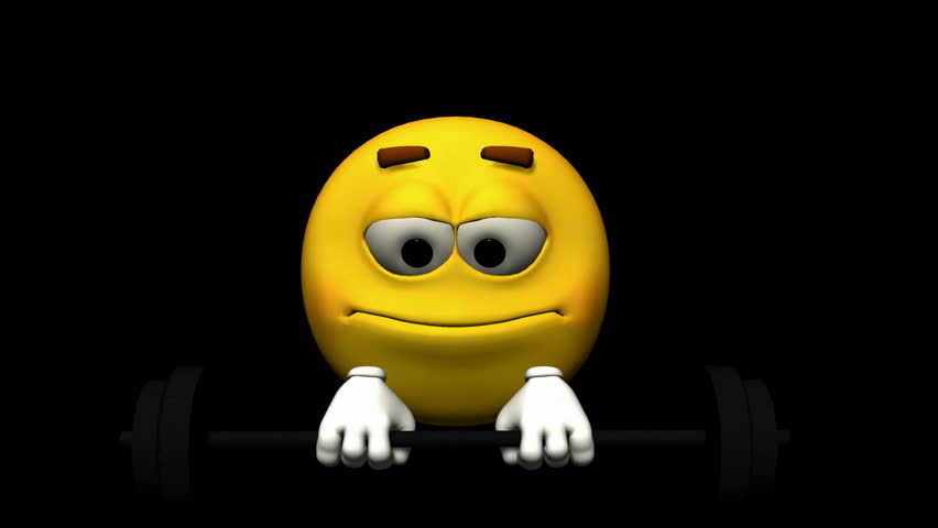 Emoticon Animation: Fainting. With Alpha Matte, Isolated On Black ...