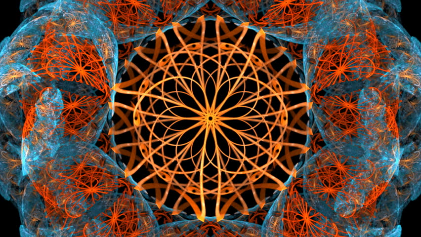 4K Colorful Looping Kaleidoscope Sequence. Abstract Motion Graphics ...