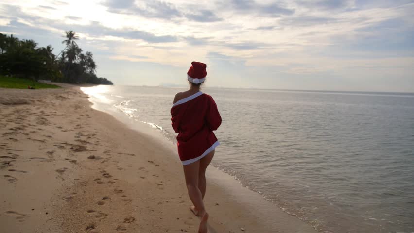 Young Sexy Santa Claus in Stock Footage Video (100% Royalty-free ...