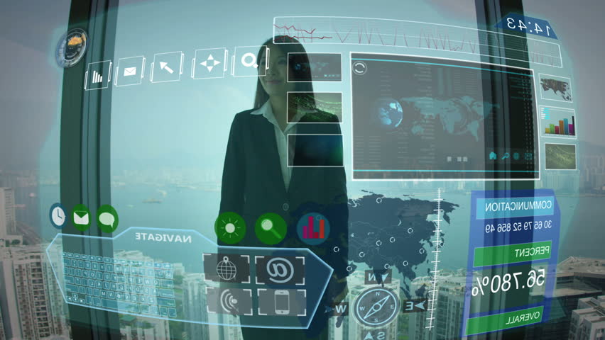 Advanced Business Communication Motion Graphics Touchscreen 3D ...