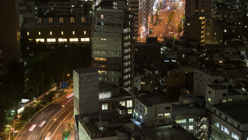 Time Lapse Pan Down Night Stock Footage Video (100% Royalty-free ...