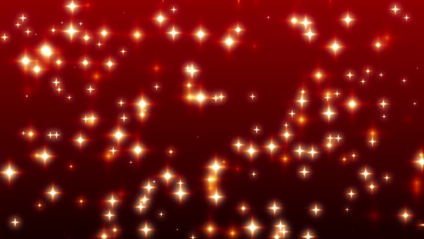 Warm Sparkling Red Stars Twinkle Stock Footage Video (100% Royalty-free ...