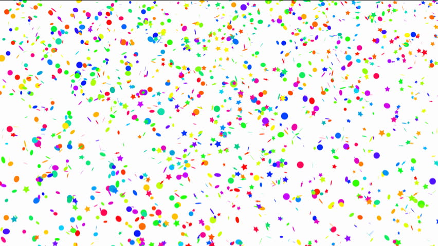 Animation of Colorful Confetti Falling Stock Footage Video (100% Royalty-free) 8051368 ...
