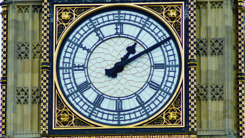 Close Up Of The Clock Face, Big Ben, British Parliament Building ...