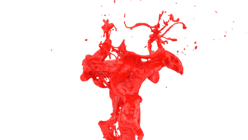 Red Wallpaper Paint Splash
