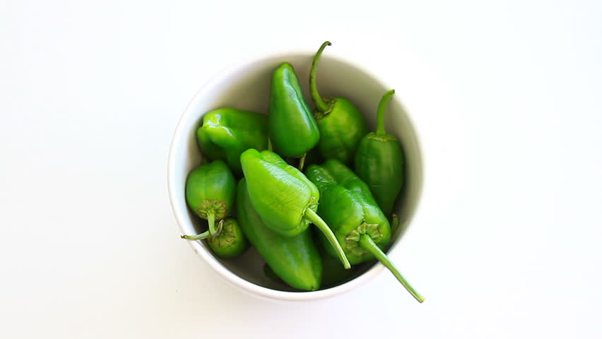 Small Green Chillies Peppers Video de stock (totalmente libre de ...