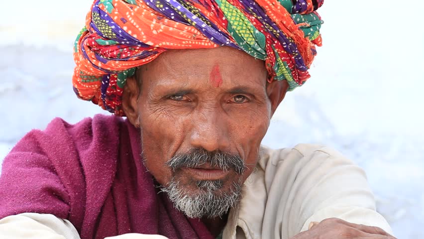 HARIDWAR, INDIA - OCTOBER 21, 2014 : Unidentified Indian Poor Man Sits ...