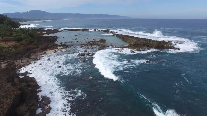 Beautiful Dramatic View Of Seascape, Rough, Heavy Sea With Waves ...
