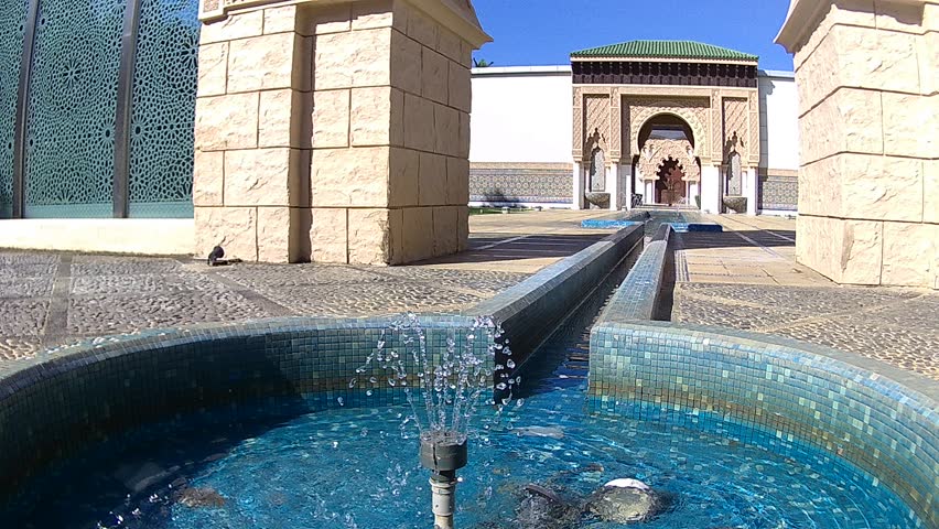Water Fountain in Moroccan Pavilion Stock Footage Video (100% Royalty ...