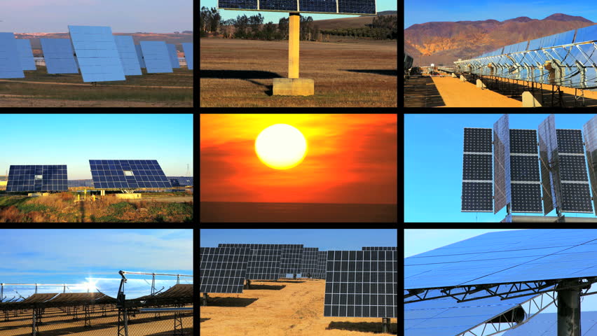 Stock video of montage of clusters of solar energy | 884368 | Shutterstock