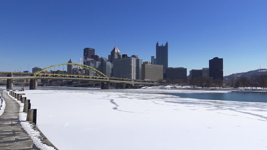 Point Park In Pittsburgh Pa Winter Scenes Camp Leonard Woods, NJ,