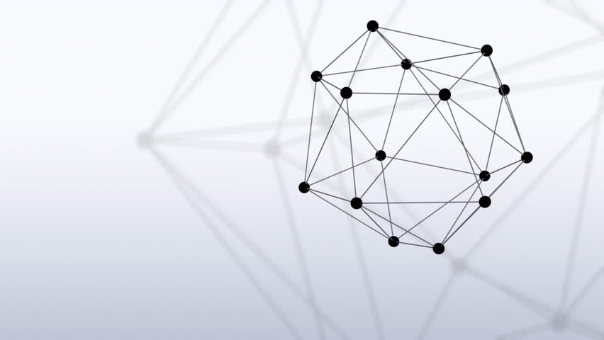 Stock video of stable abstract geometric polygonal structure, 3d ...