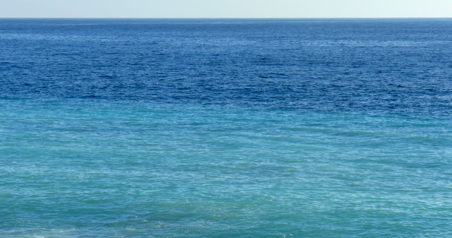 A Simple Plain Minimalistic Background Of A Large Body Of Blue Ocean ...