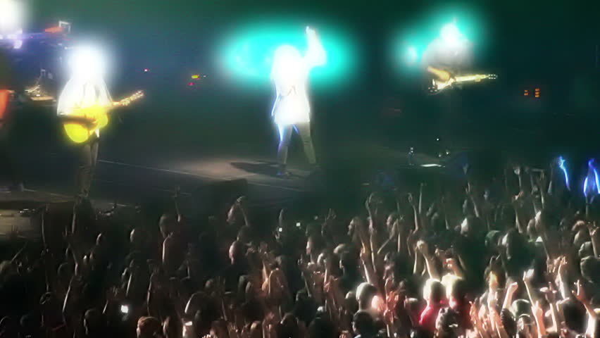 Rock Band in Concert 2 Stock Footage Video (100% Royalty-free) 948358 ...