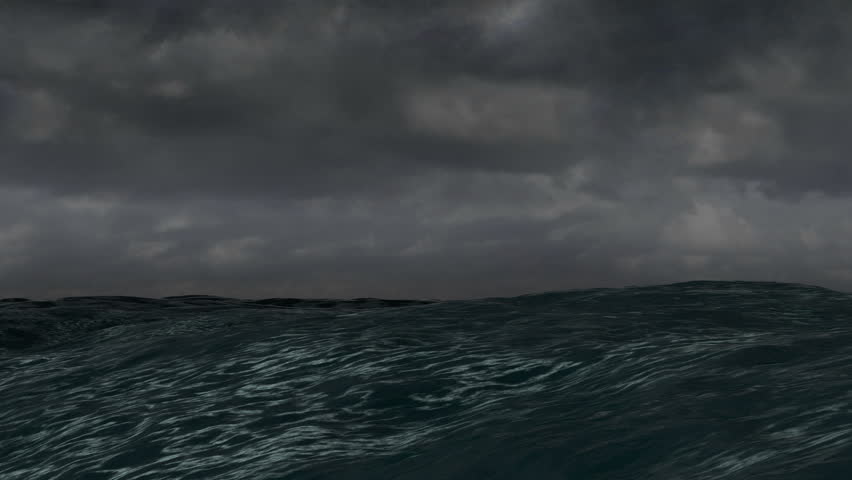 High Seas Ocean Storm Animation. Stock Footage Video (100% Royalty-free ...