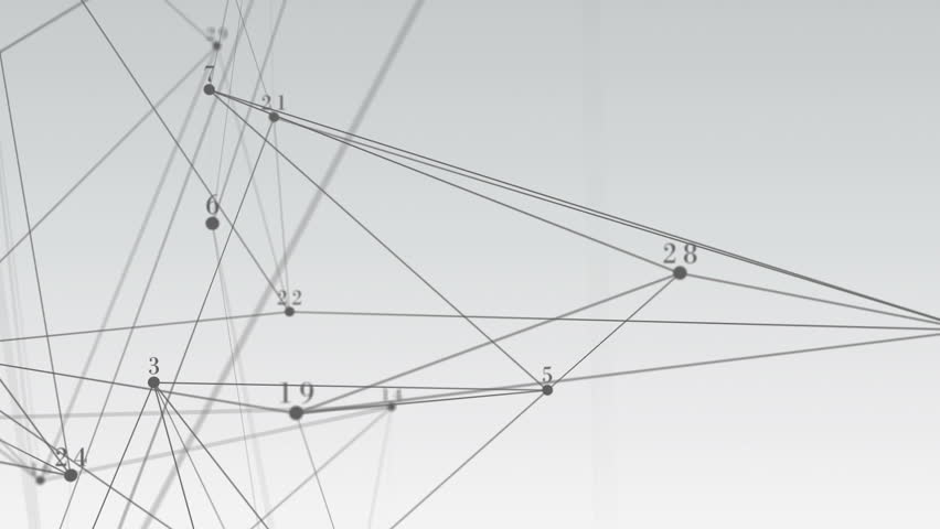 Digital Animation Of Connecting Lines On White Background Stock Footage ...