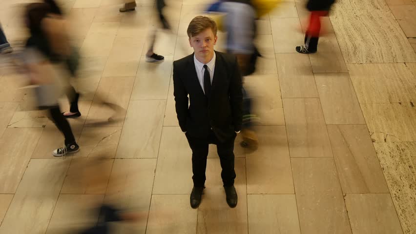 Stock video of people moving on crowded street. one | 9946628 ...