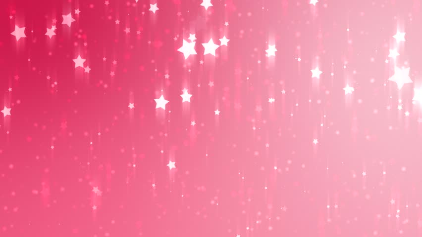 Stars Pink Bright Motion Background. Animation Pink Background With ...